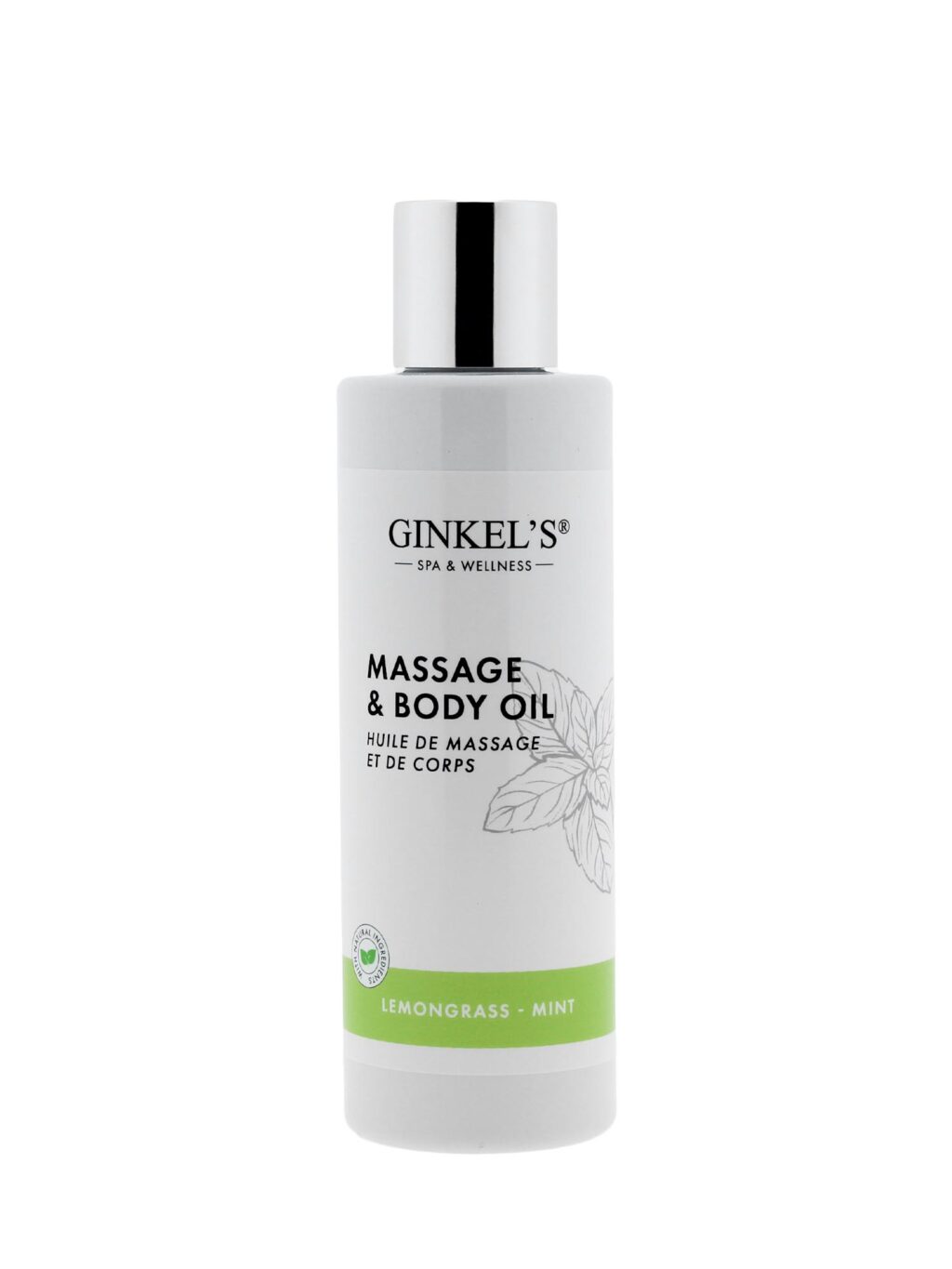 Massage And Body Oil Lemongrass And Mint 200 Ml Ginkels Cosmetics
